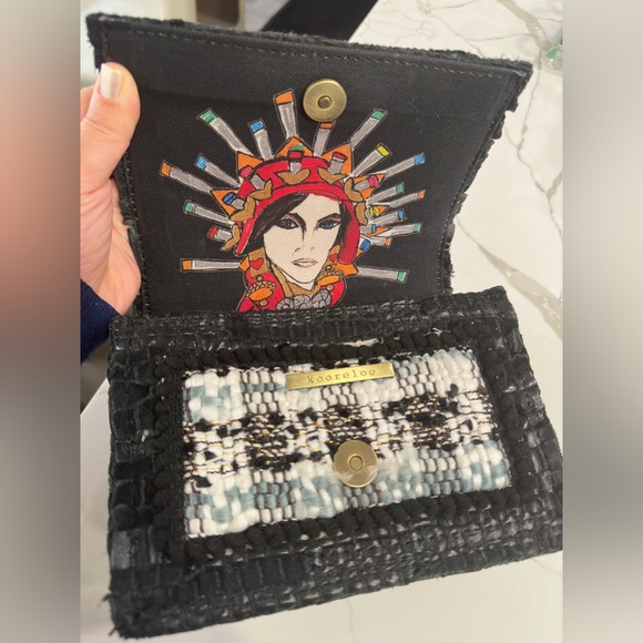 Kooreloo | Bags | Authentic Kooreloo Tweed And Black Crossbody Bag ...